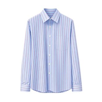 Costumein Homme, Chemises, Bleu, Taille: M Chemise Coupe Ample