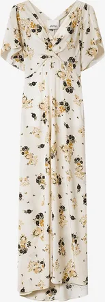 Isabel Marant Robe Falja En Soie - Femme - &Eacute;cru - Taille34 - Isabel Marant