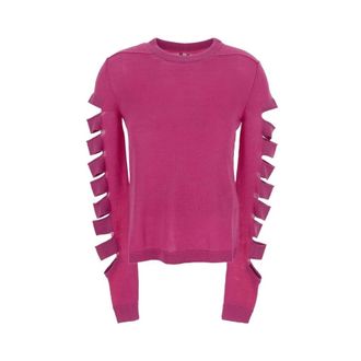 Rick Owens Stylischer Pullover f&uuml;r trendbewusste Fashionistas - - Knitwear - Damen - Rosa - XS