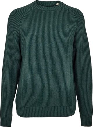 Jack Wills Pullover f&uuml;r Herren, Rundhalsausschnitt, gerippt (Immergr&uuml;n)