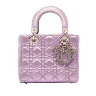 Dior Pre-owned Lady Quilted Satin Bag - - Pre-owned - Damen - Rosa - ONE SIZE