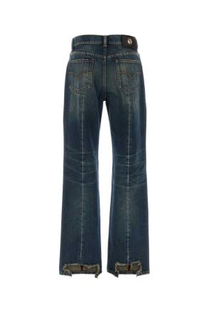 Versace Womens Denim Jeans Dirtyblue Exterior: Cotton Pantaloni
