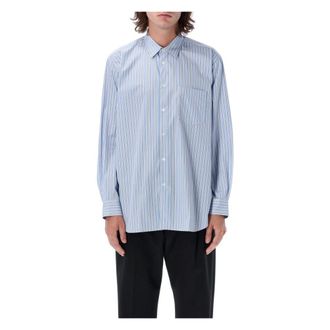 Comme Des Gar&ccedil;ons Hellblau gestreiftes Hemd - - Shirts - Herren - Blau - M