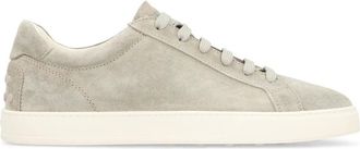 Tod's Homme, Chaussures, Gris, Taille: 44 EU Suede Baskets