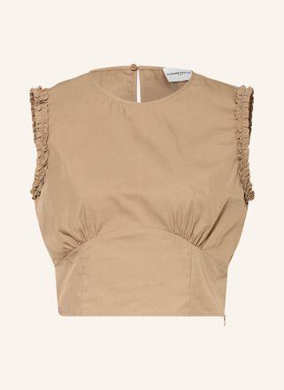 Claudie Pierlot Claudie Pierlot Cropped-Top Mit R&uuml;schen beige