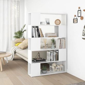 vidaXL Vidaxl - Bücherregal Raumteiler Weiß 100x24x155 cm Holzwerkstoff