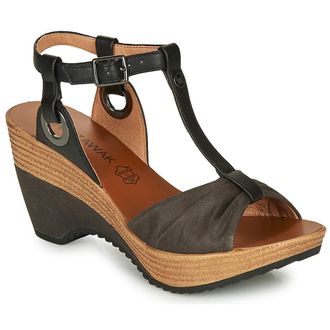 Chattawak Damen 9JENNYNOIR39 Sandale mit Absatz, Noir, 39 EU