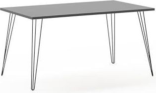 Schildmeyer Fynn Schreibtisch Esszimmertisch 1400, 701917, Platingrau, 140 x 80 x 74 cm