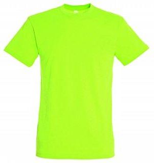 SOLS SolS Regent - Tee-Shirt Homme Manches Courtes à col Rond - 100% Coton Semi-peigné - Vert Pomme - M
