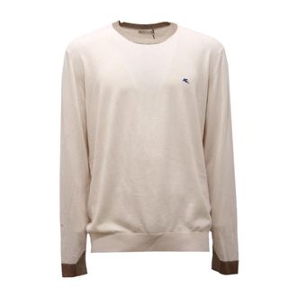 Etro 9036Ai Maglione Cotton Sweater - - Knitwear - Herren - Wei&szlig; - XL