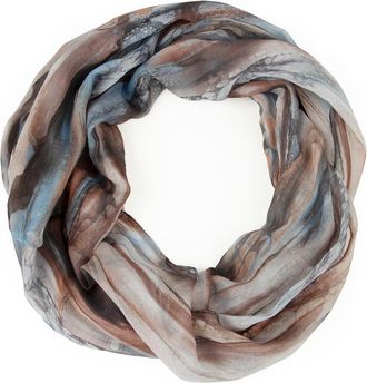 Glamexx24 Loop Schlauchschal für Damen, Farbverlauf Sommer Loop Rundschal Leichter Verlauf Regenbogen Sommerlicher Schal