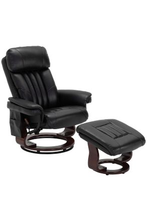 MID.YOU Mid.you Relaxsesselset, Schwarz, Textil, Pappel, Sperrholz, 93x114x86.5 cm, Relaxfunktion, Wohnzimmer, Sessel, Relaxsessel