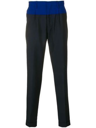 Tommy Hilfiger pantalon de costume bicolore - Bleu