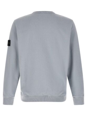 Stone Island Logo-Badge Cotton Sweatshirt - Grey