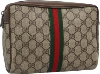 Gucci Pre-owned Cuir pochettes-minaudieres - Femme - Pre-owned - Beige - Taille: ONE Size