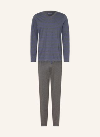 Schiesser Schlafanzug Casual Nightwear grau