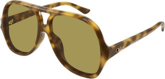 Chlo&eacute; Lunettes de soleil Aviator - unisex - Accessoires - Brun - Taille: ONE Size