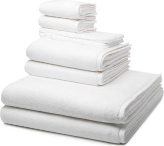 ROSS 8 teiliges Frottier-Set - Sensual Skin (2 X Wasch- 2 X Gäste- 2 X Dusch- 2 X Handtuch im Set) - 500 g/m2 - Baumwolle - Walkfrottee - saugstark - weich