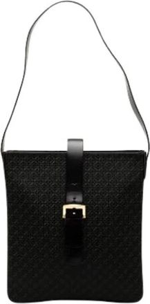 Loewe Sac bandouli&egrave;re en toile Pre-owned - Femme - Pre-owned - Noir - Taille: ONE Size
