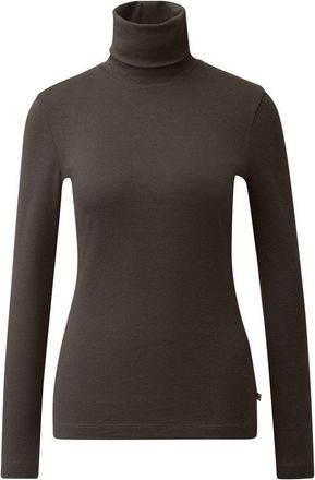 QS by s.Oliver Langarmshirt T-Shirt Baumwollshirt mit Rollkragen