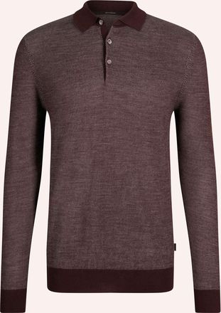 Windsor Windsor. Langarm-Poloshirt rot