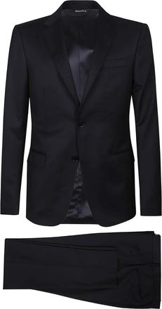 Ermenegildo Zegna costume en laine à deux boutons - Bleu