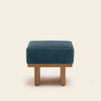 Madura Tabouret Anca Dalila bleu de gris - BLEU