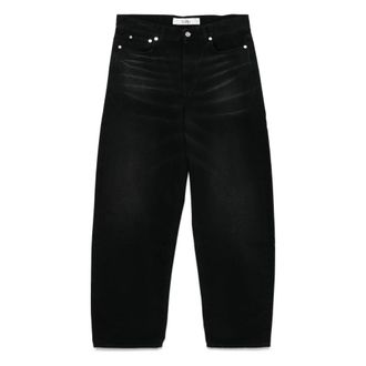 S&eacute;fr Rauchschwarze Baumwoll-Atlas-Cut-Jeans - - Jeans - Herren - Schwarzk - W33