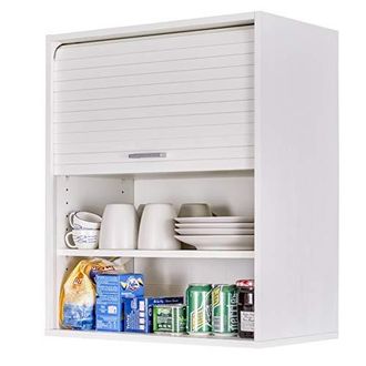 Simmob Meuble de Cuisine Haut Blanc 2 Etagères L 60 cm H 72 cm P 35 cm