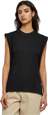Urban Classics Damen Ladies Organic Heavy Padded Shoulder Tank Top T Shirt, Schwarz, S EU