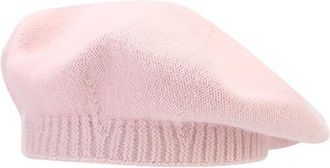 Generic B&eacute;ret chaud en laine tricot&eacute;e de couleur unie pour femme - Style d&eacute;contract&eacute; - Automne et hiver, rose, M