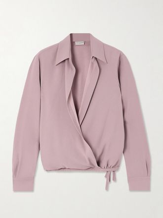 Dries Van Noten Haut Cache-coeur En Cr&ecirc;pe - Rose