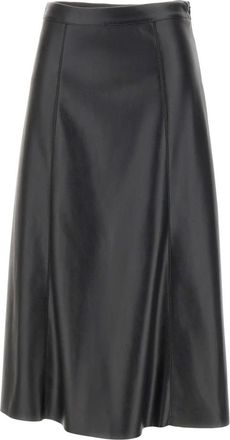 Kaos Kaos, Femme, Jupes, Noir, Taille: 34 FR Jupe Midi