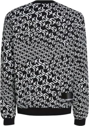 Karl Lagerfeld Karl Lagerfeld Jeans Homme Sweat Monogramme Régulier Coupe Régulier, Multicolore, M