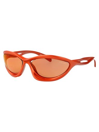 Prada Womens Sunglasses Metallic Orange Nylon
