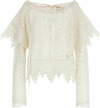 Isabel Marant Pull Col Rond - Blanc