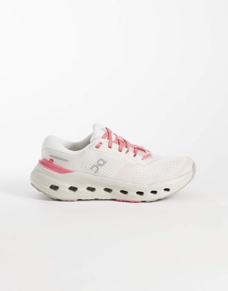 On Cloudrunner 3 baskets de running blanches et roses-Marron