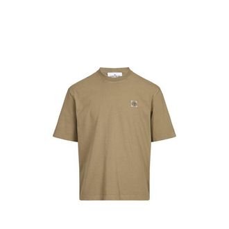 Stone Island Tee-shirt droit col rond en coton