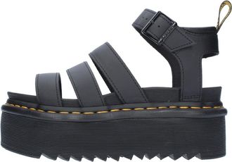 Dr. Martens Femme, Chaussures, Noir, Taille: 40 EU Blaire Quad Hydro Leather Platform Gladiator Sandales