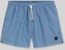 HUGO BOSS Regular Fit Badeshorts mit Logo-Patch Modell VIBE