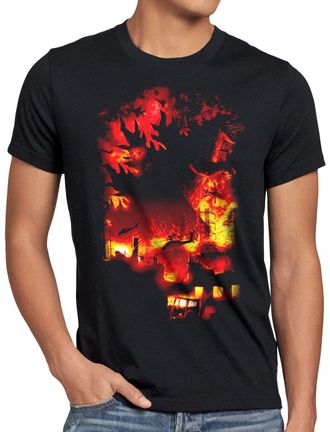 style3 Kaiju Fire Herren T-Shirt Monster Nippon Gojira Tokio, Gr&ouml;&szlig;e:XXL