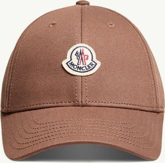 Moncler Moncler Gabardine Baseball Cap, Women, Brown, Size: One Size