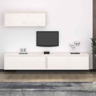 vidaXL Vidaxl - Meubles tv 3 pcs Blanc Bois massif de pin