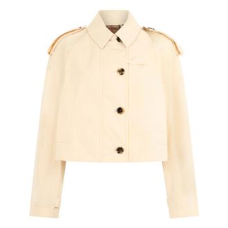 Burberry Cropped Jacke - - Jackets - Damen - Beige - 2XS
