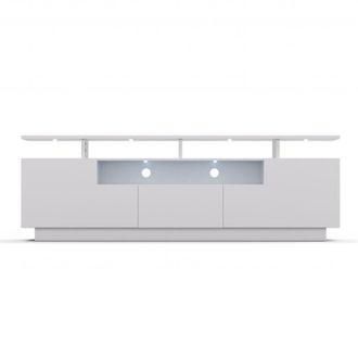Blumfeldt Blumfeldt - Klarstein tv Board Weiss, Wohnzimmer M&ouml;bel f&uuml;r tv, 150 cm Fernsehschrank mit Color-LEDs, Gro&szlig;es TV-Lowboard, Niedrige TV-Schr&auml;nke mit