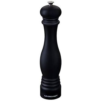 LE CREUSET Le Creuset Moulin &agrave; Poivre Classique R&eacute;glable, Grand Mod&egrave;le, Plastique ABS R&eacute;sistant aux &eacute;clats, Anticorrosion, 518 g, Noir Mat, 96002700000000