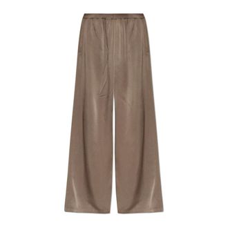 Fabiana Filippi Weite Satinhose mit lockerem Schnitt - - Trousers - Damen - Braun - 3XS