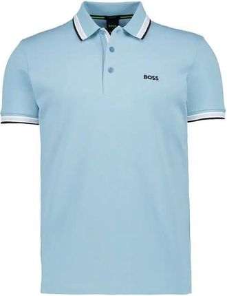 HUGO BOSS Herren Polo-Shirt gr&uuml;n Baumwoll-Piqu&eacute;