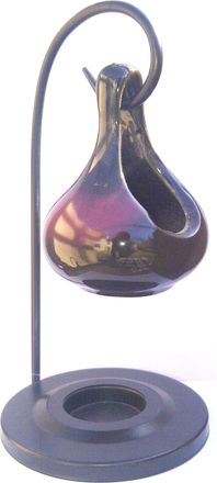 Puckator &Ouml;lbrenner, Tropfenform, Keramik, gemischt, St&auml;nder, 19 cm, 10 cm, 12 cm, Schalenh&ouml;he 9 cm, Breite 7 cm