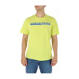 North Sails Gelbes T-Shirt mit Kurzen &Auml;rmeln und Rundhalsausschnitt - - Tops - Herren - Gelb - L